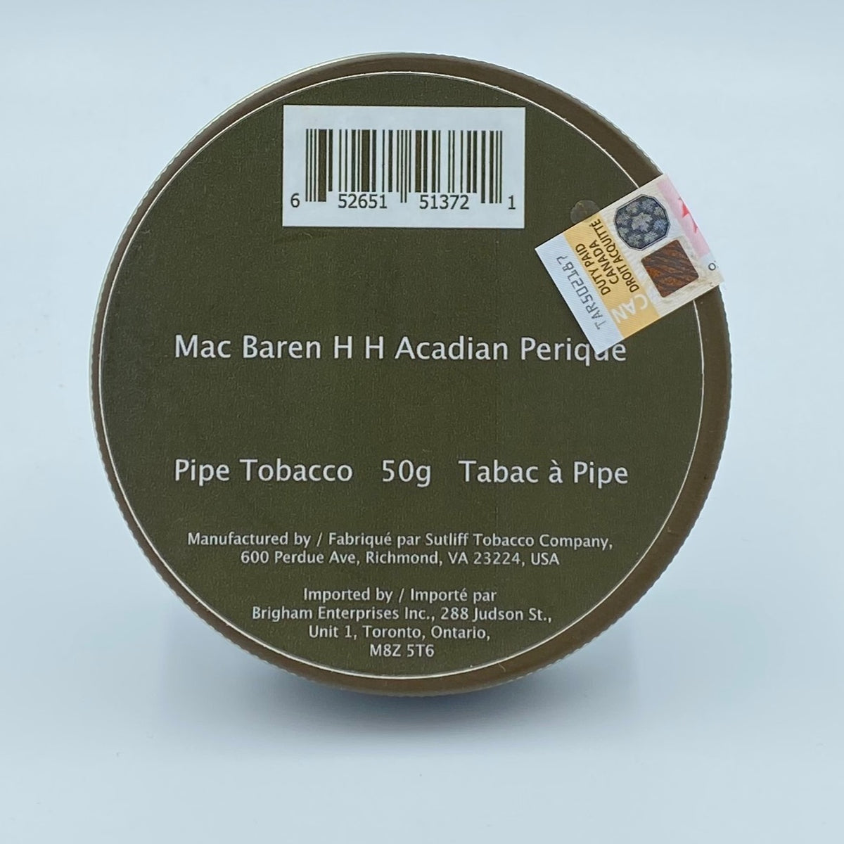 Mac Baren H H Acadian Perique 50g Pipe Tobacco – TSC